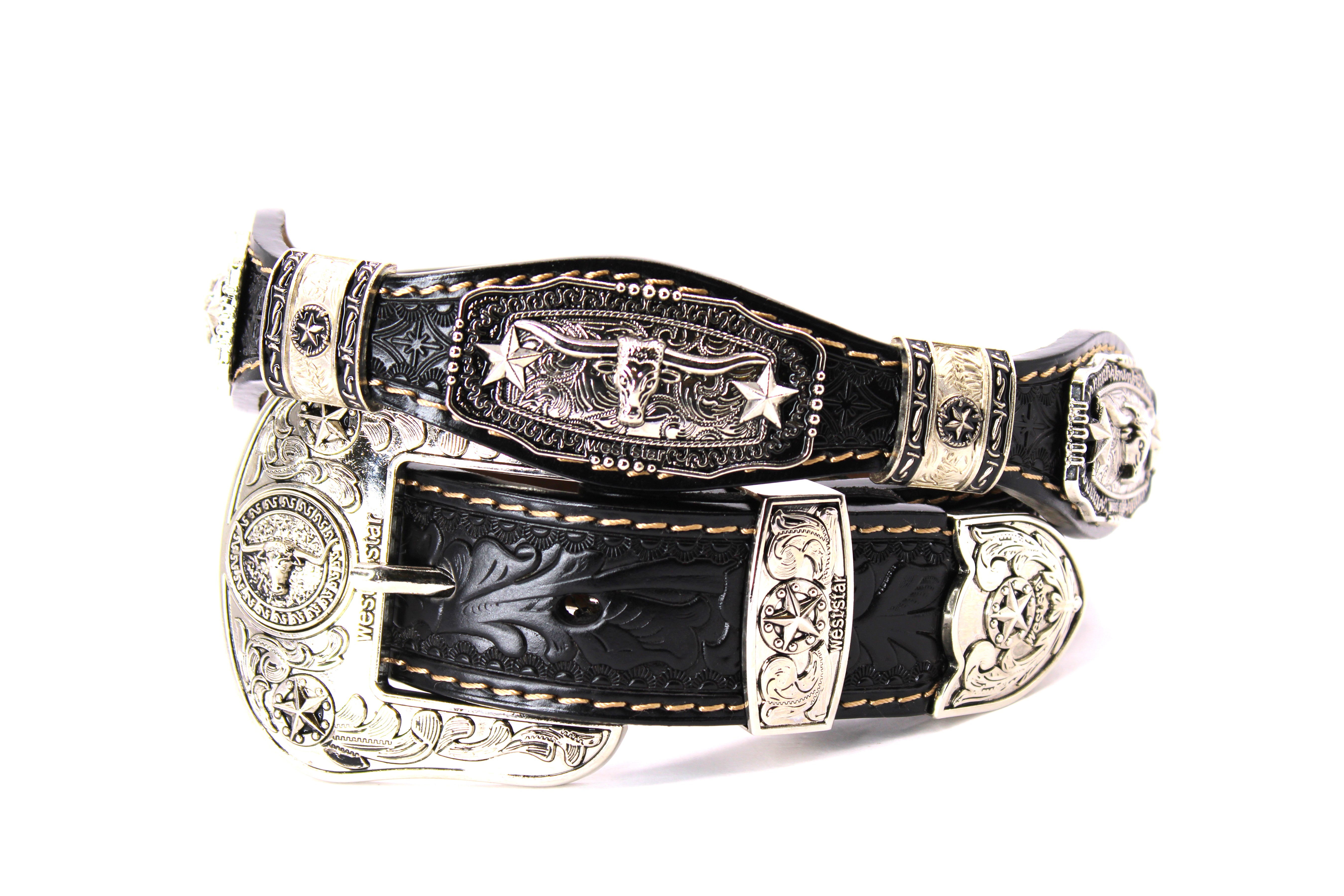 Concho Belt- #S608 Silver Western Concho Belt – WestStarTexas